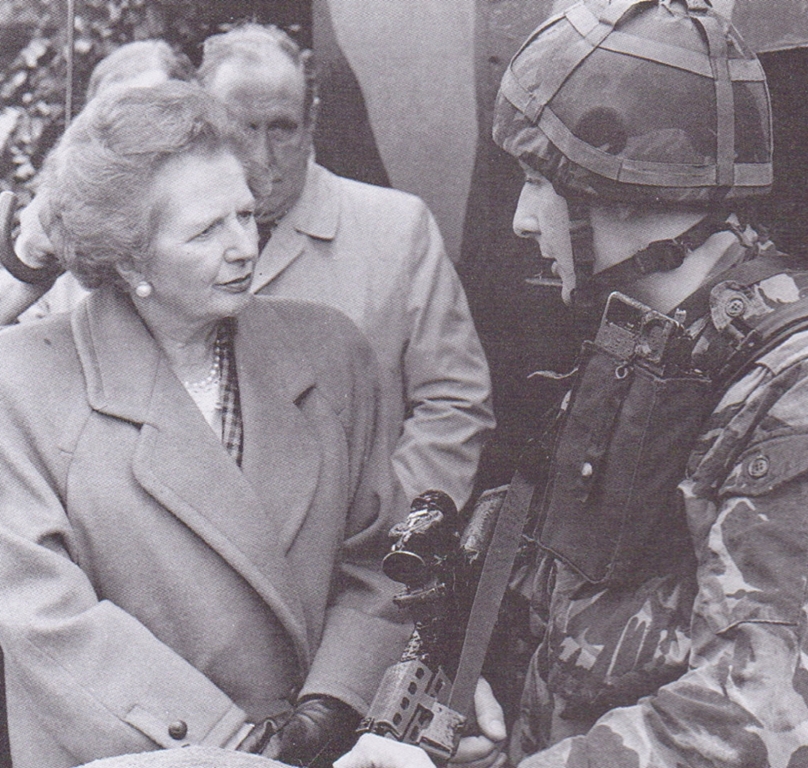 Margaret Thatcher visits 2 R IRISH in Fermanagh | Royal Irish - Virtual ...