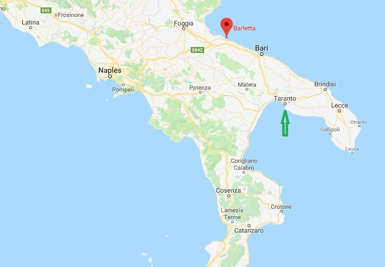 Michele Occhionero Barletta Italy Map